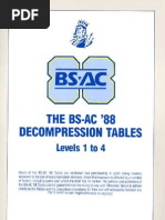 BSAC Nitrox Decompression Tables | PDF