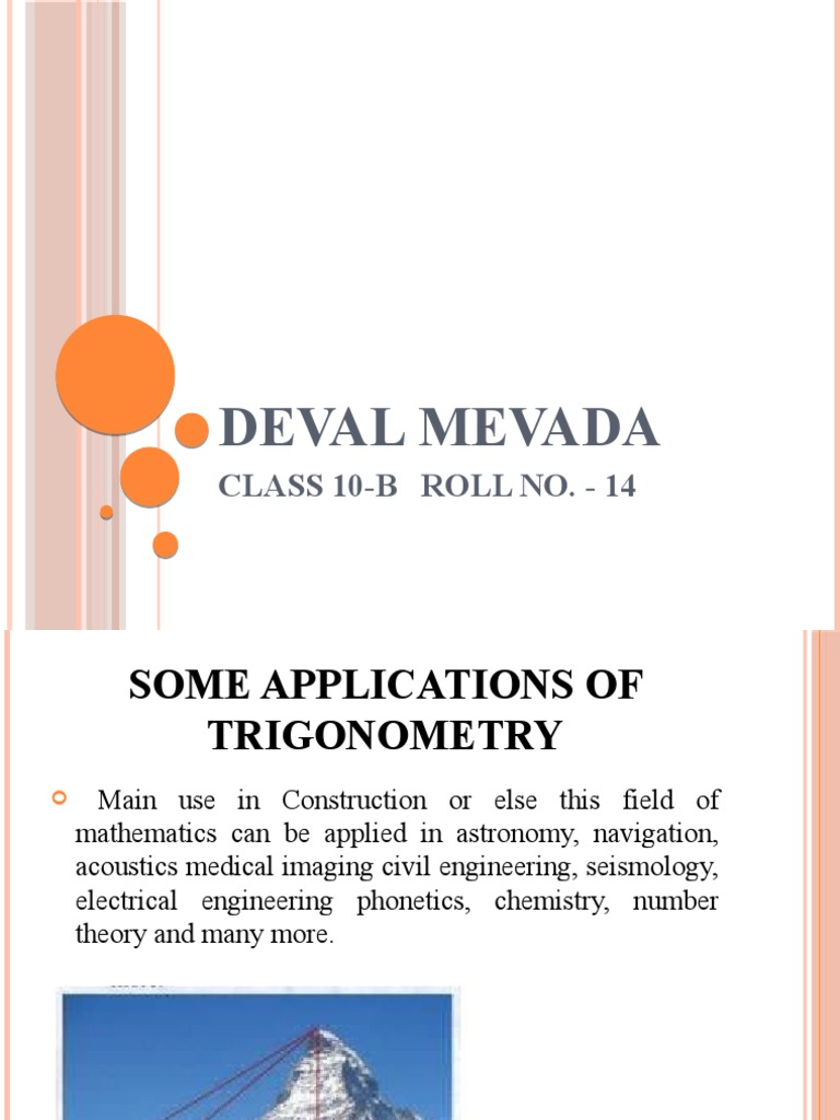 Applications of Trigonometry in Construction | PDF | Trigonometry ...