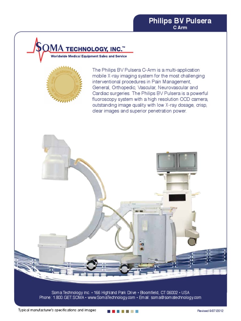 Philips BV Pulsera C-Arm Overview | PDF | Camera | Radiography
