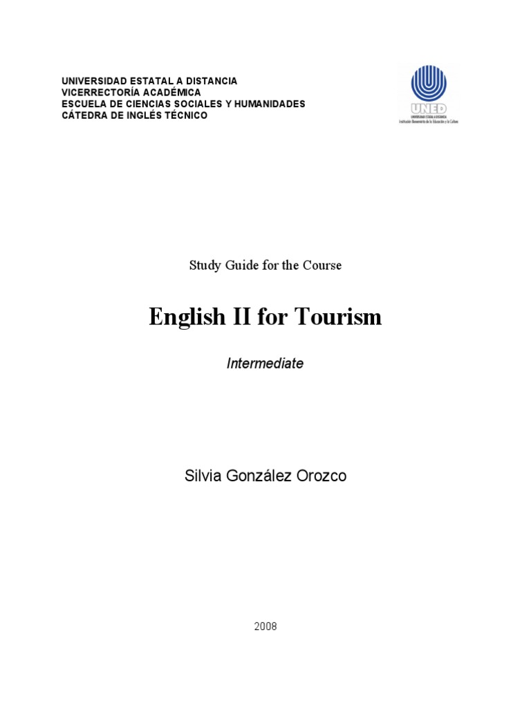 English Ii For Tourism Pdf Noun Plural