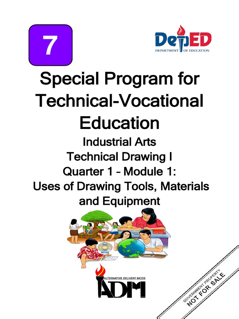 Technical Drawing 1 Grade 7 Quarter 1 Module 1 | PDF | Drawing | Triangle