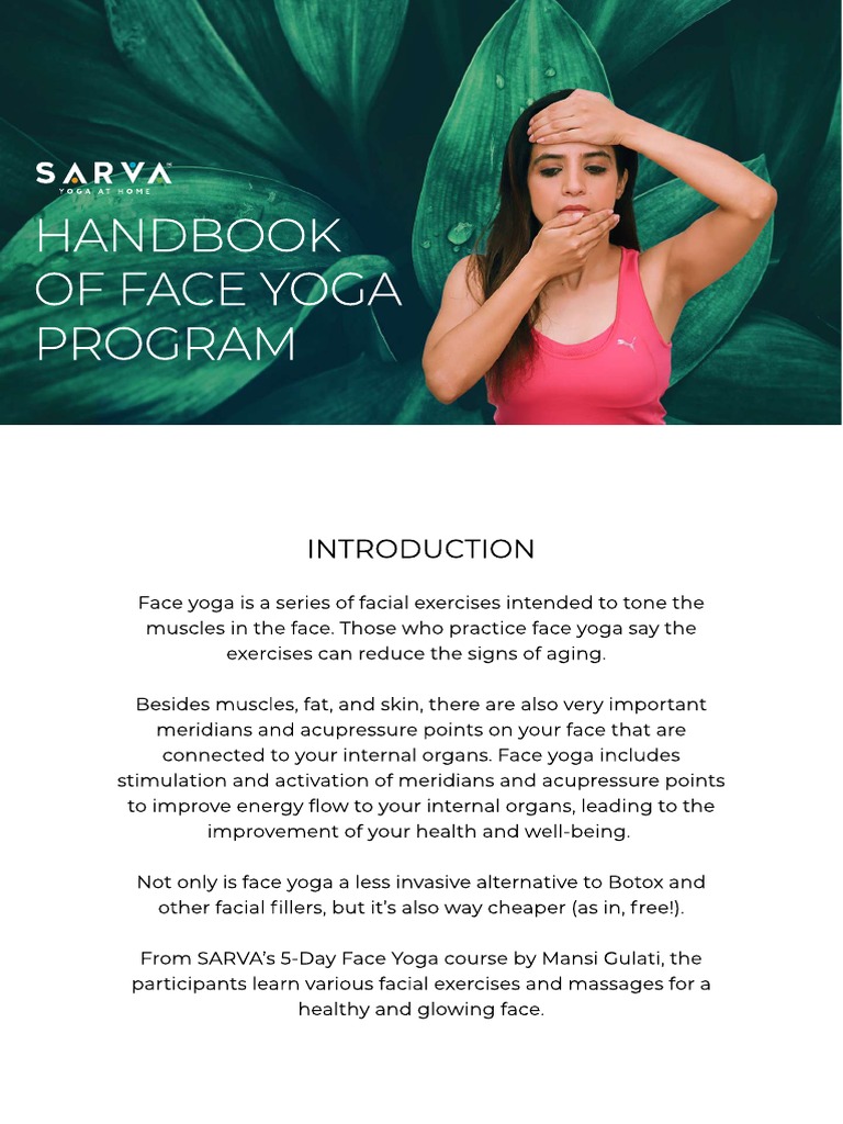 5 Day Face Yoga | PDF | Hand | Finger