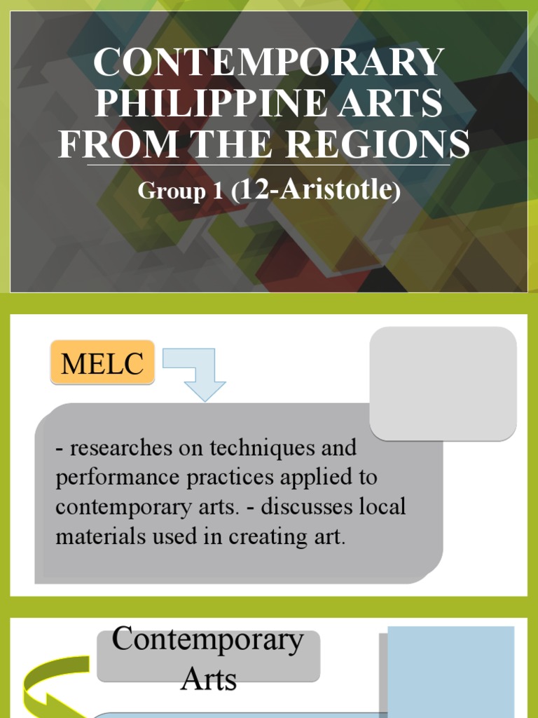 Contemporary Philippine Arts From The Regions: Group 1 | PDF ...