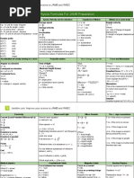 O Level Physics Formula Sheet | PDF | International System Of Units | Force