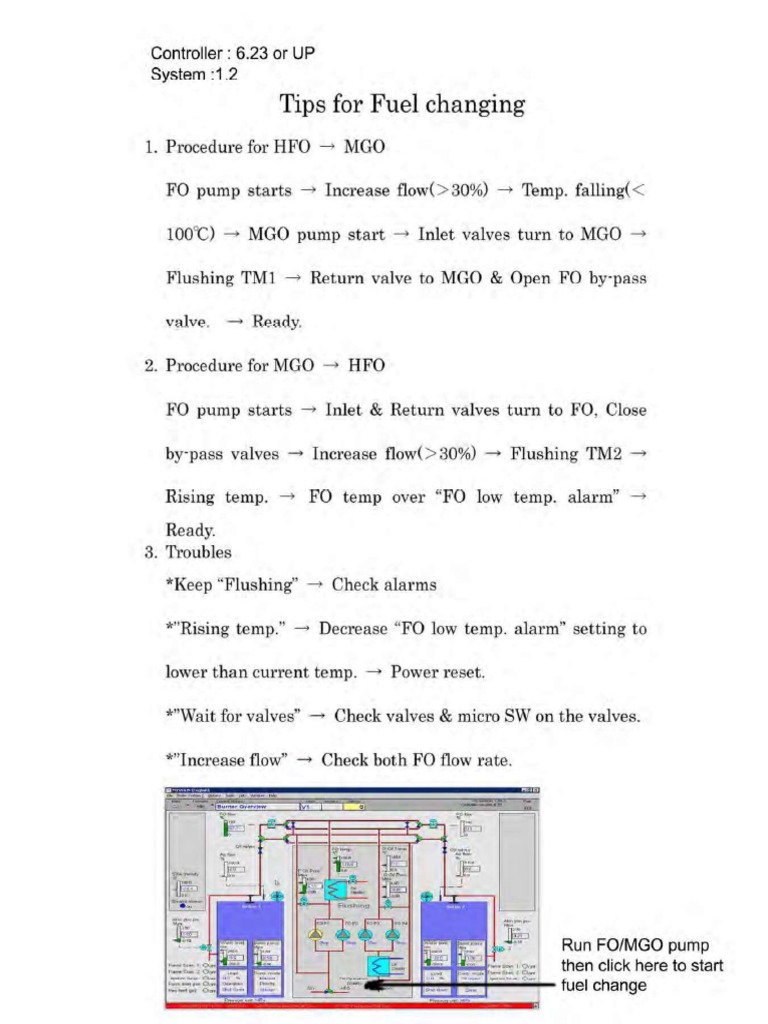 Tips For Boiler Changing Over From HFO To MGO & MGO To HFO | PDF