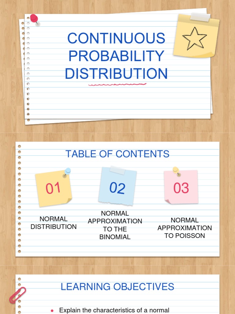 Continuous Probability Distribution | PDF | Normal Distribution ...