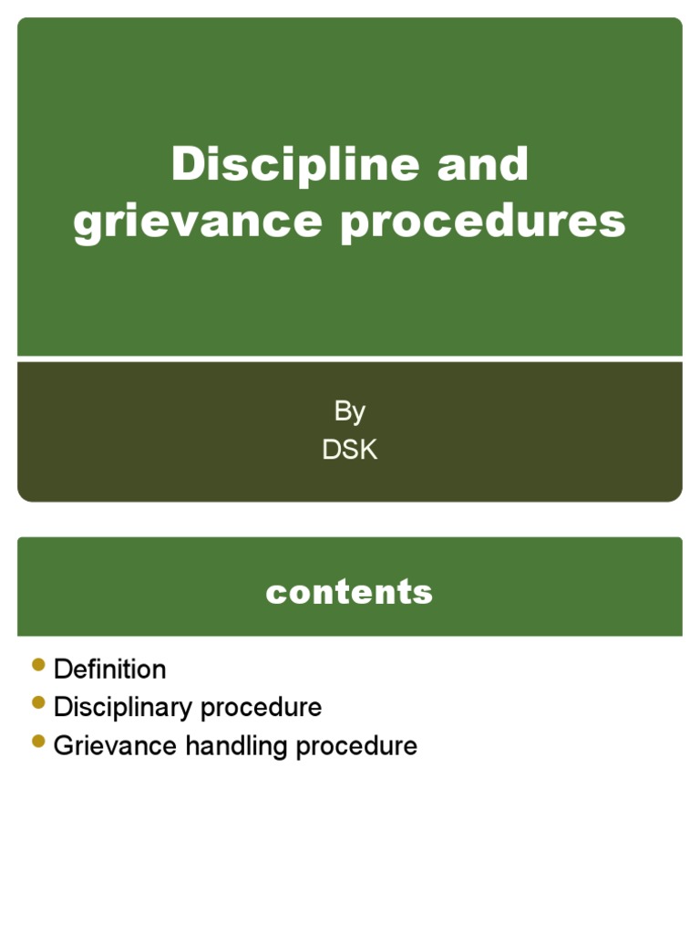 Disciplinary And Grievance Procedures Uk – AYSPAK