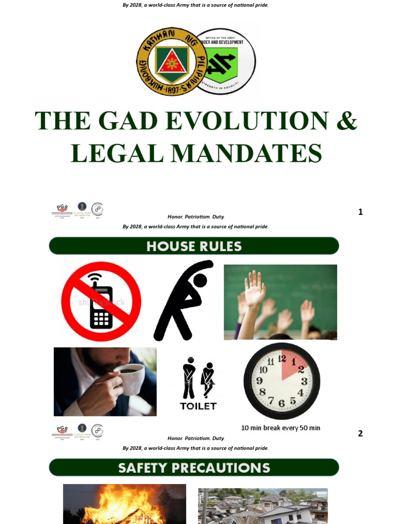 The Gad Evolution & Legal Mandates | PDF | Gender Studies | Gender Equality