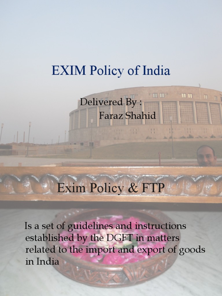 India's EXIM Policy Overview | PDF | Trade | Economies