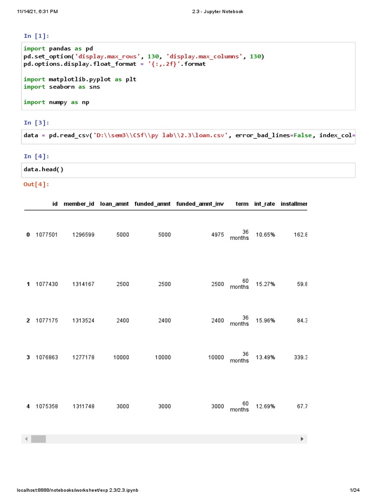 2.3 - Jupyter Notebook | PDF | Software Development | Software Engineering