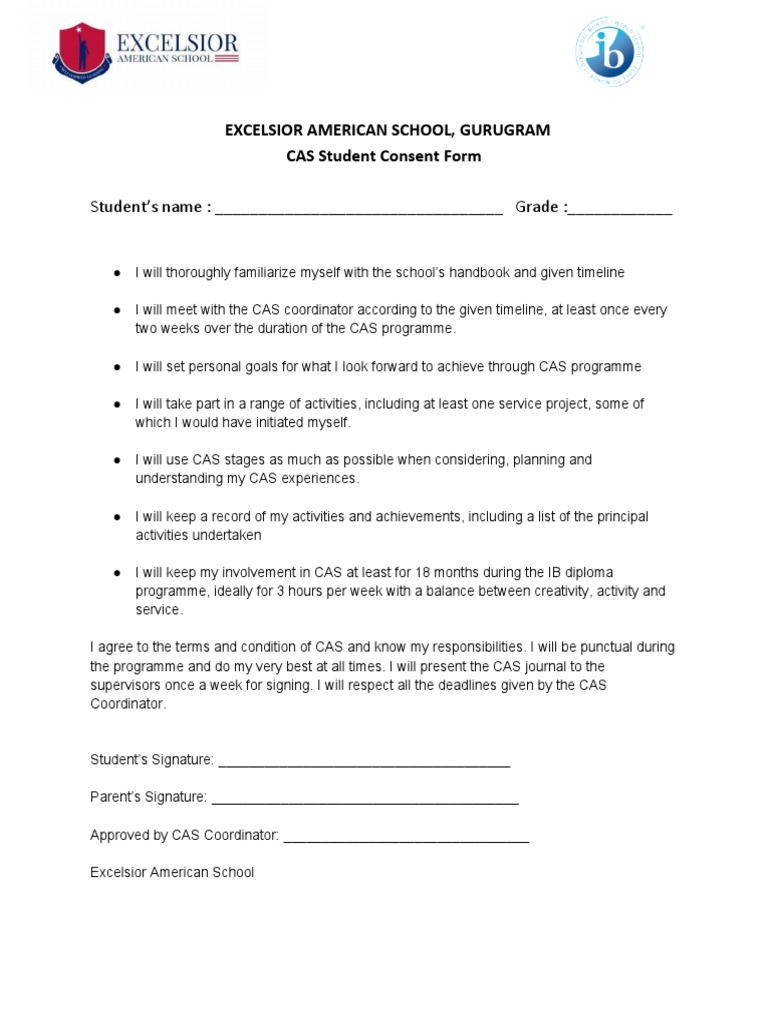 CAS Consent Form | PDF