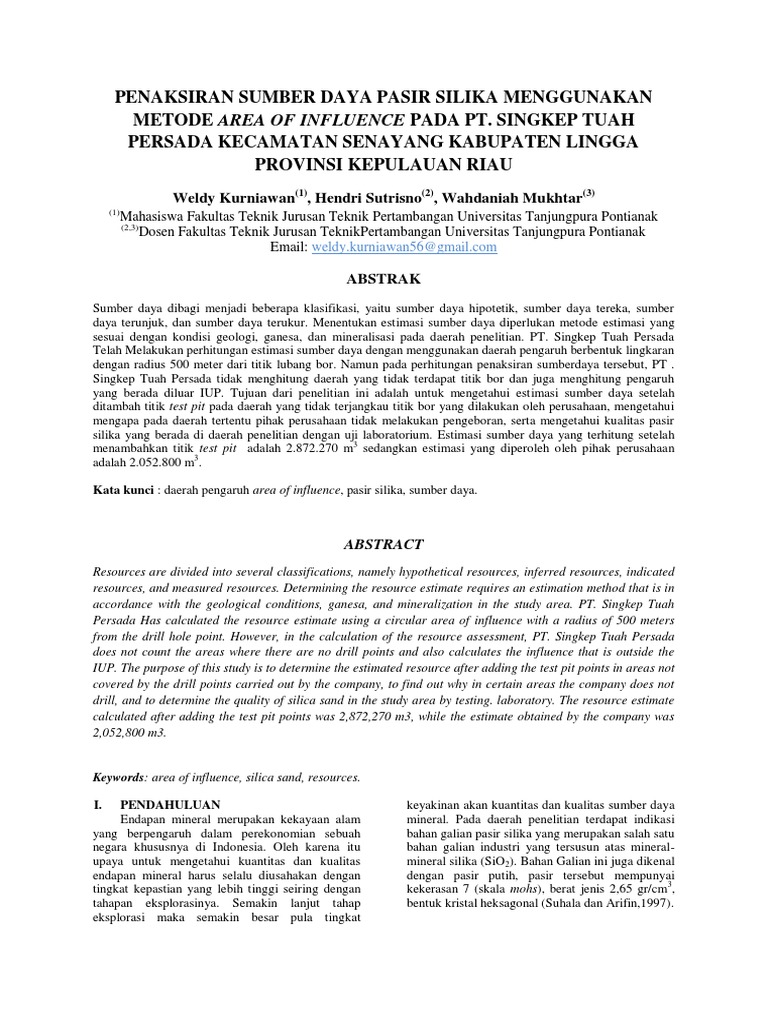 Jurnal Weldy Kurniawan | PDF | Sains & Matematika