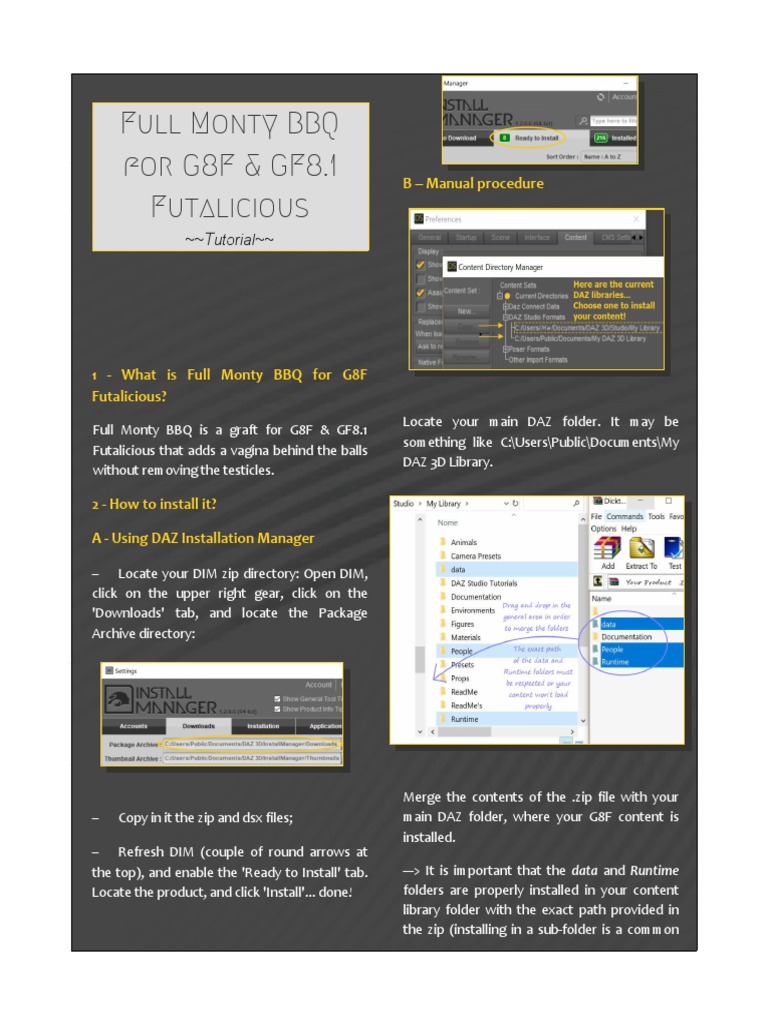 Full Monty BBQ For G8F & GF8.1 Futalicious: B - Manual Procedure | PDF | Zip (File Format ...