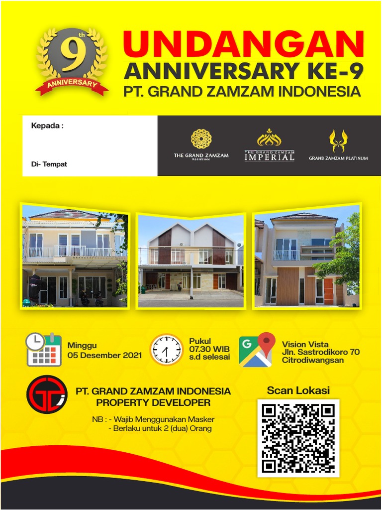 Desain Undangan Anniversary | PDF