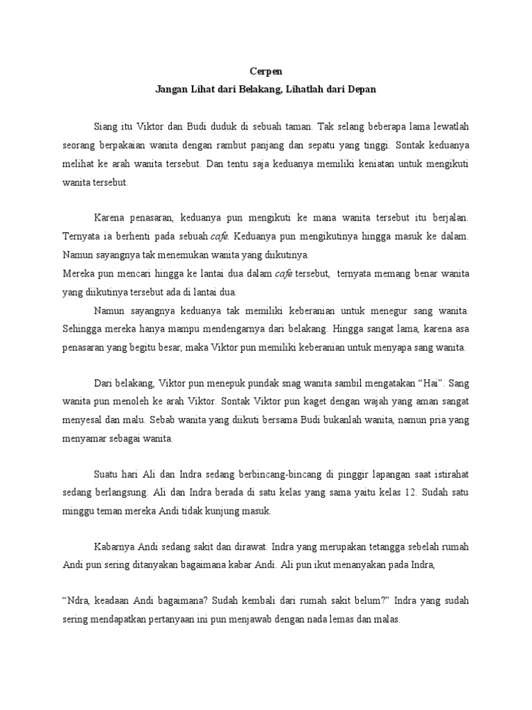 Cerpen 1 | PDF