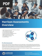 Harrison Assessment Overview and Tools | PDF | Recruitment | Employment