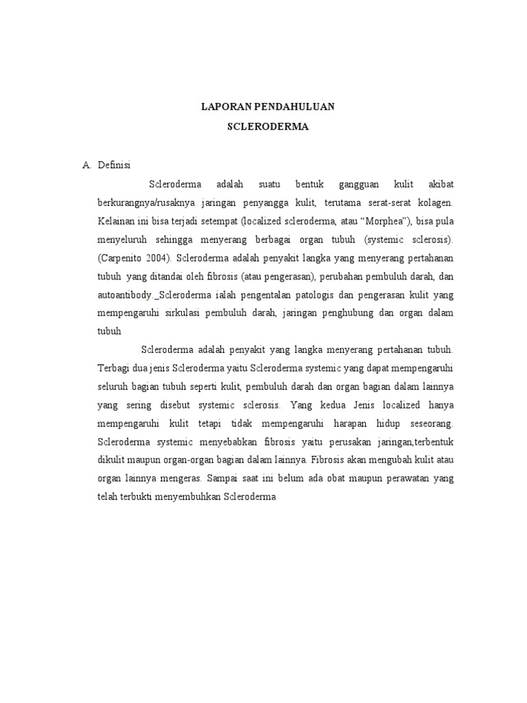 LP Scleroderma | PDF