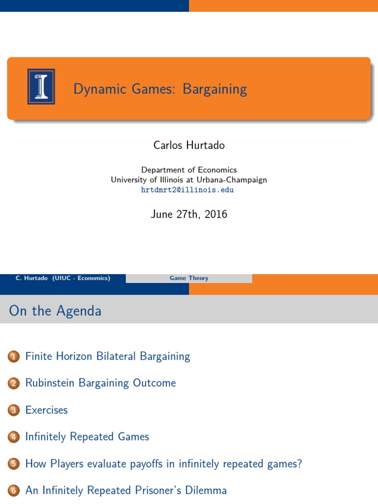 Bargaining Game Notes | PDF | Game Theory | Mathematical And ...