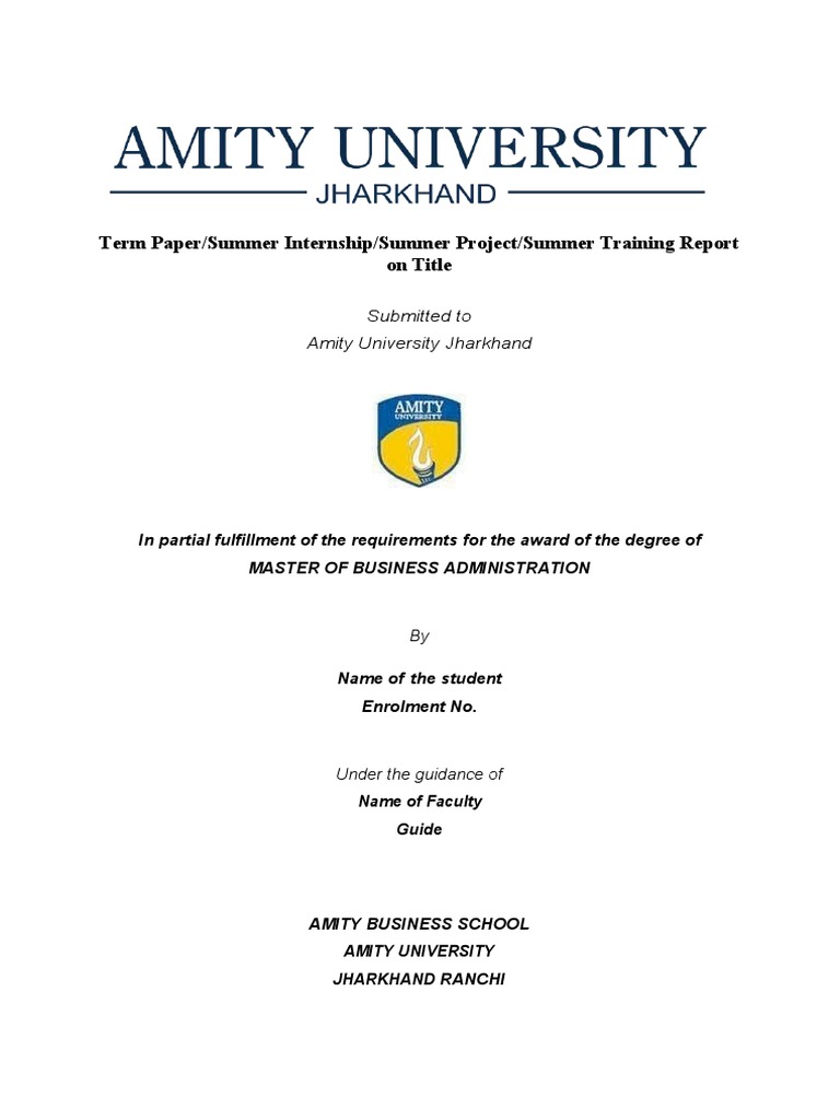 NTCC Project Report Cover Page and List of Contents | PDF | Academic ...