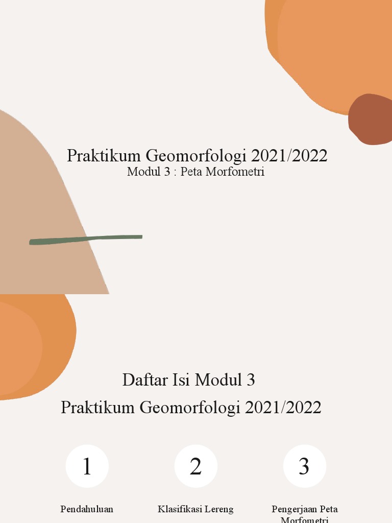 Modul 3 Peta Morfometri | PDF