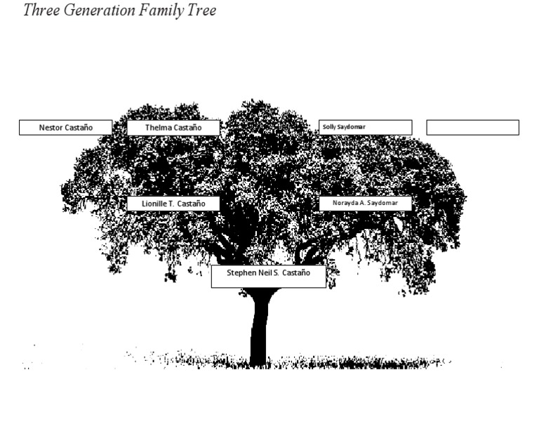 3 Generation Family Tree Sample PDF | PDF