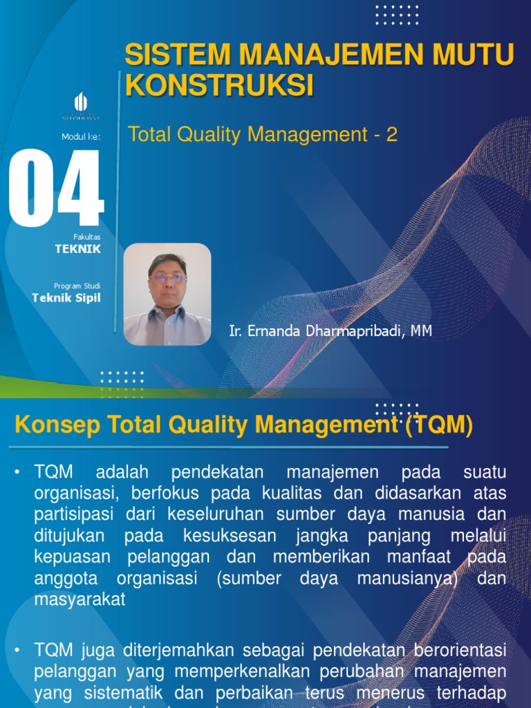 Sistem Manajemen Mutu Konstruksi (TM4) | PDF