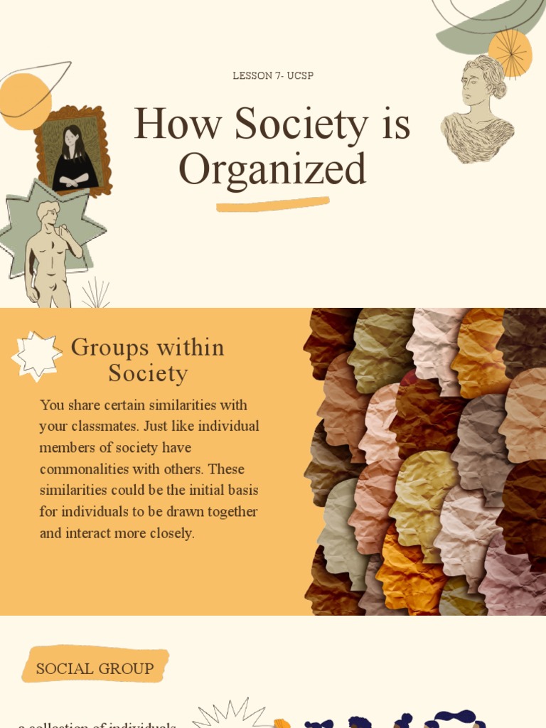 How Society Is Organized: Lesson 7-Ucsp | PDF | Kinship | Marriage