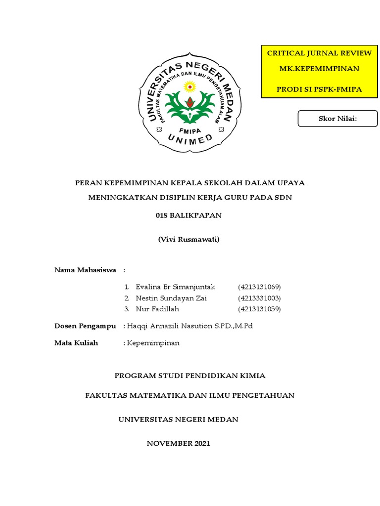 CJR Kepemimpinan - Kel 9 | PDF