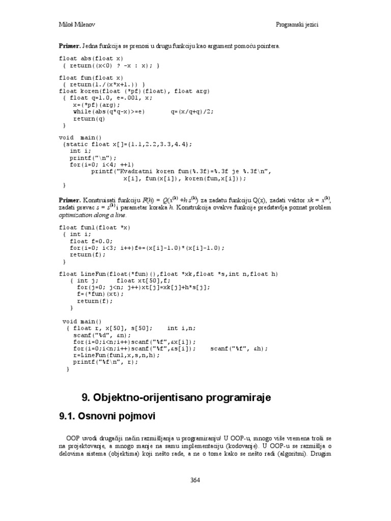 Objektno Orijentisano Programiranje | PDF