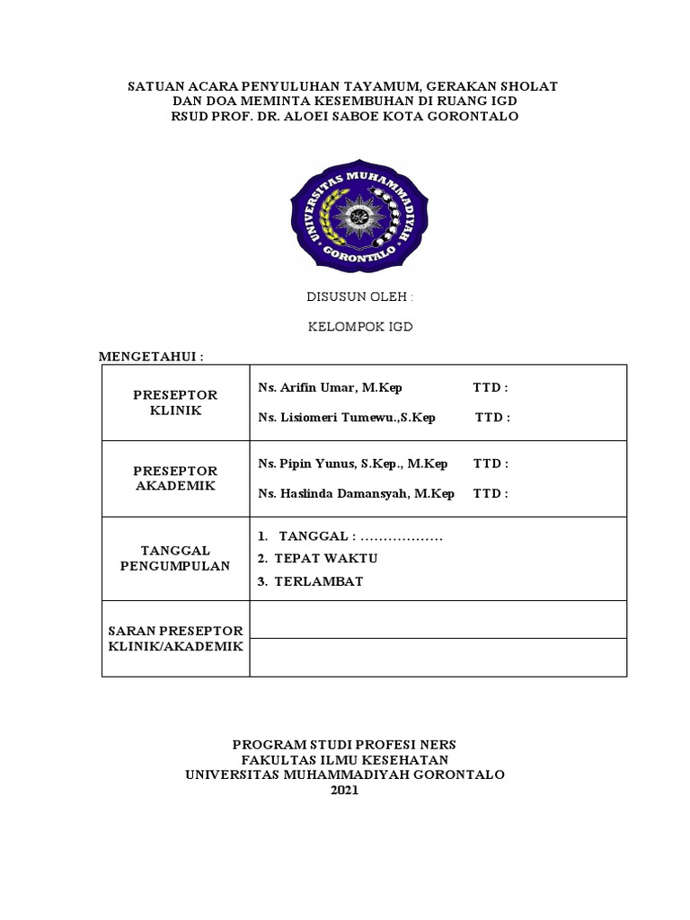 Sap Penyuluhan Igd | PDF