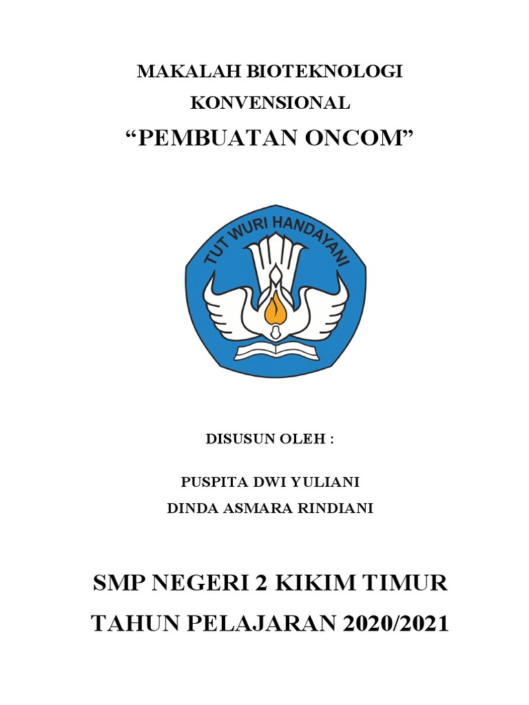 Pembuatan Oncom dalam Bioteknologi | PDF