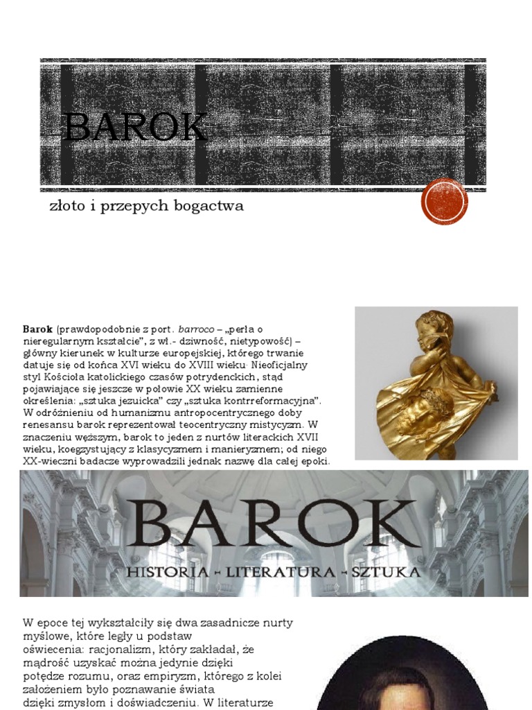 Prezentacja 3 Barok I Rokoko | PDF