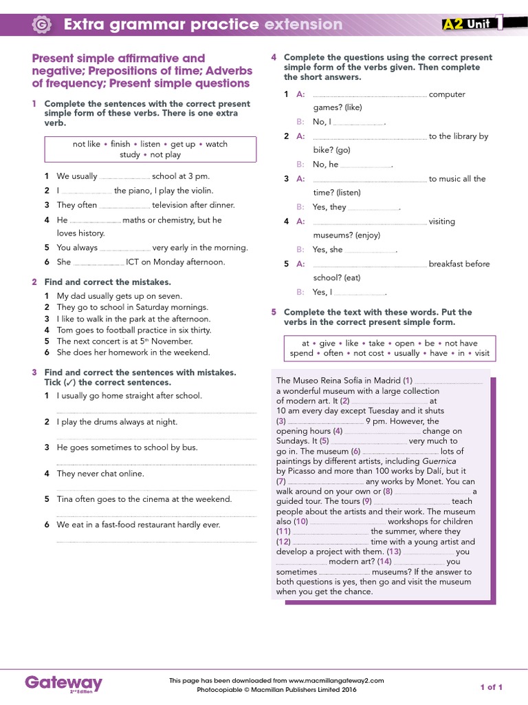 Extra Grammar Practice Extension | PDF | Adverb | Linguistic Typology