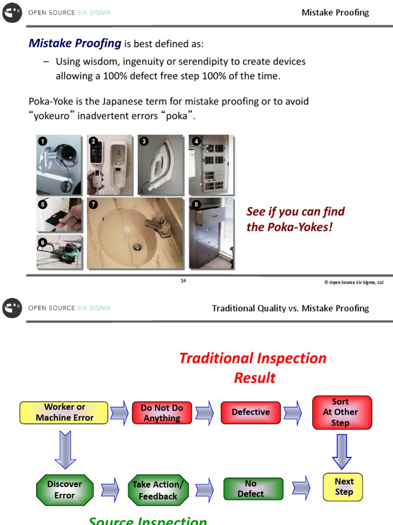Mistake Proofing: See If You Can Find The Poka-Yokes! | PDF | Six Sigma ...