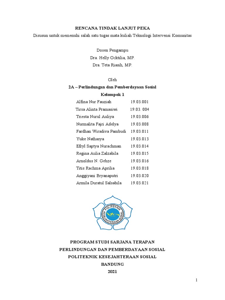 Kelompok 1 - RTL Peka | PDF