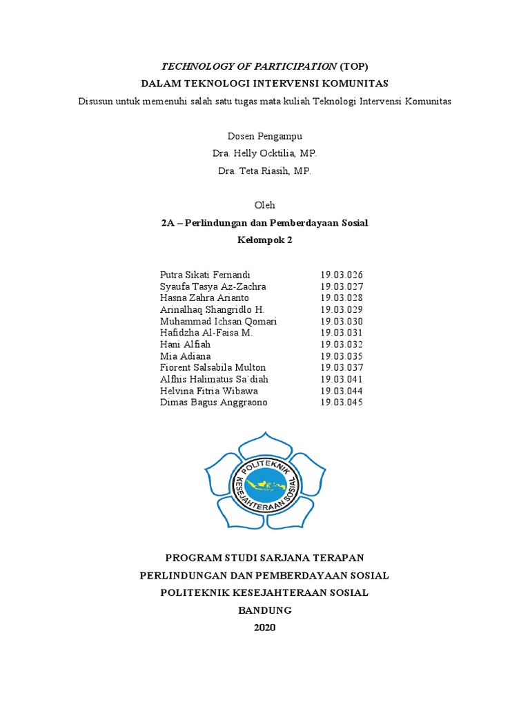 Kelompok 2 - Technology of Participation (ToP) | PDF