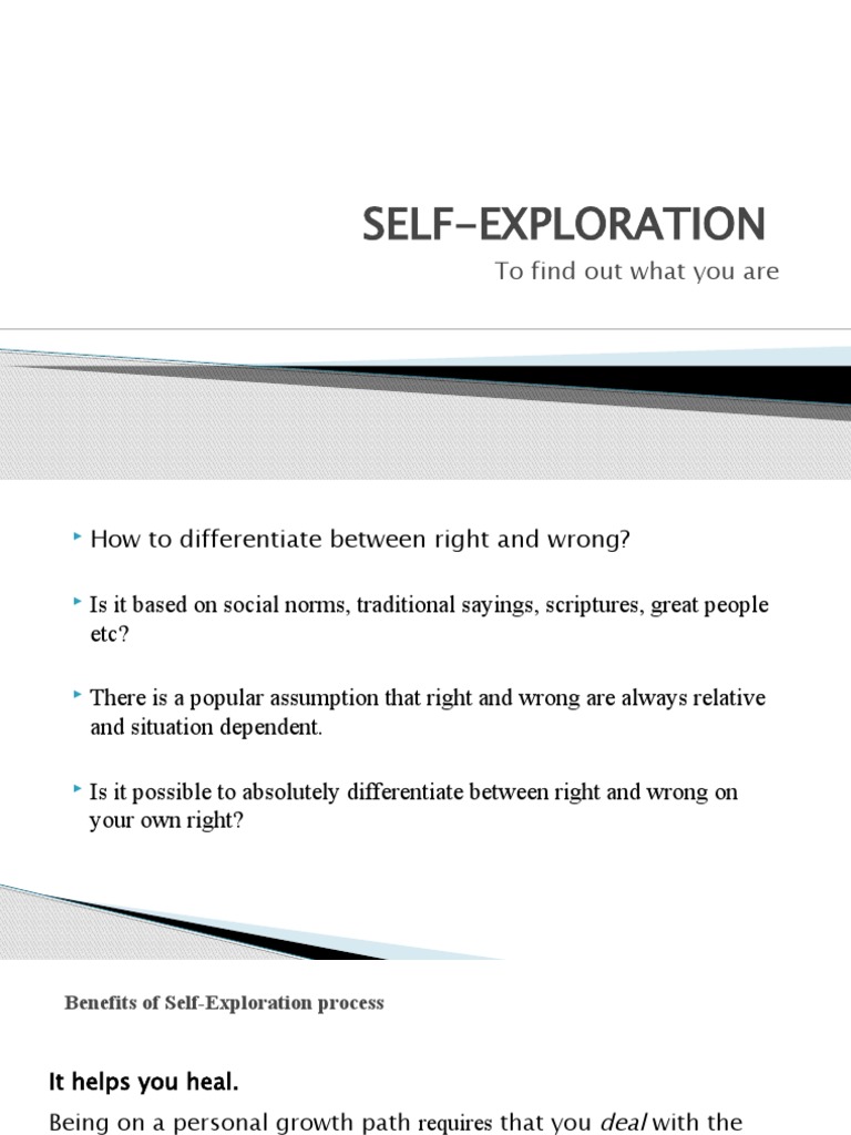Session 2 - Self - Exploration Process | PDF | Self | Personal Development