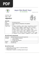 Lesson Plan Letter A | PDF | Lesson Plan | Word