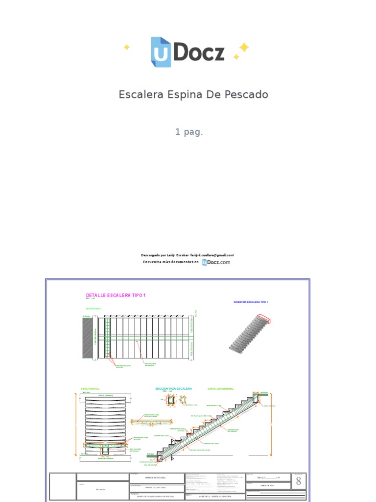 Escalera Espina de Pescado | PDF