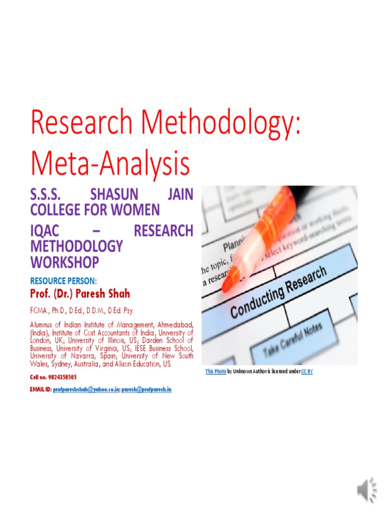 Meta Analysis | PDF | Meta Analysis | Effect Size