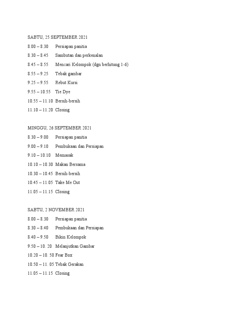 Ide Games+rundown | PDF