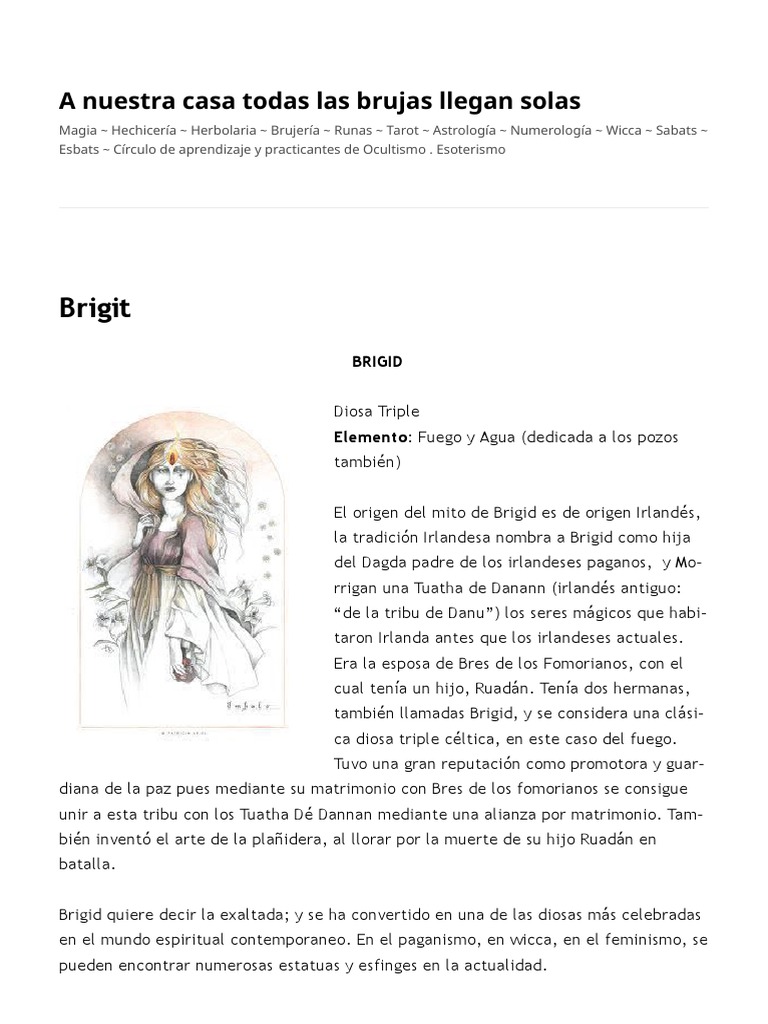 Brigit - A Nuestra Casa Todas Las Brujas Llegan Solas | PDF