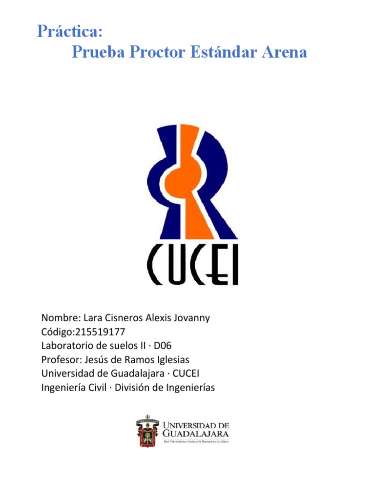 Prueba Proctor Estándar (Arcilla) | PDF