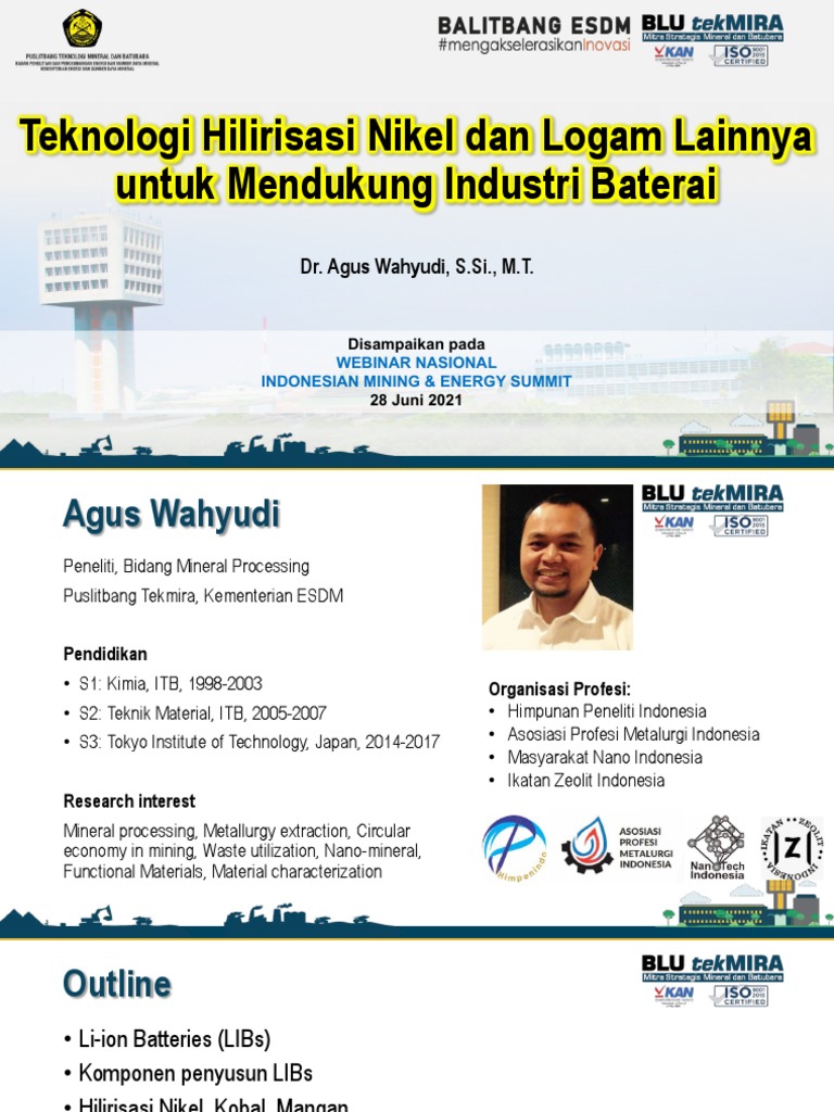 Agus Wahyudi - Webinar Tambang UPN 2021 | PDF