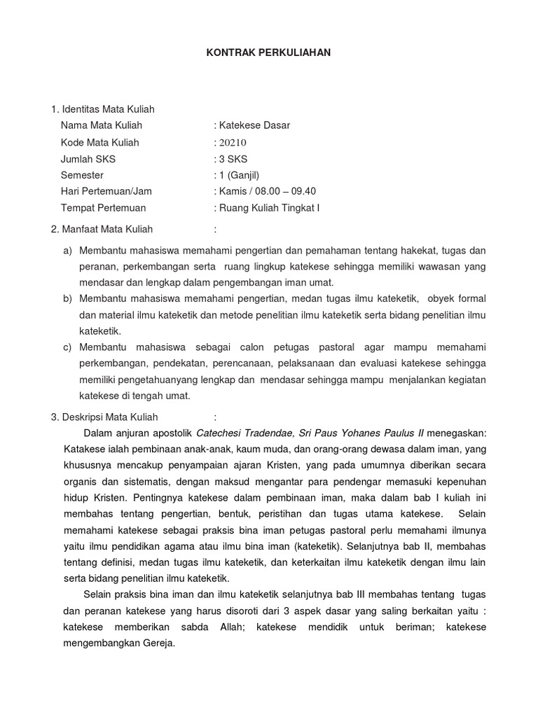 Katekese Dasar | PDF | Karier & Perkembangan