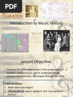 Overview of Musical Periods Timeline | PDF | Classical Music | Musicology