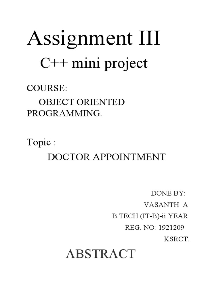 Doctor Appointment Project | PDF | Mobile App | Android (Operating System)