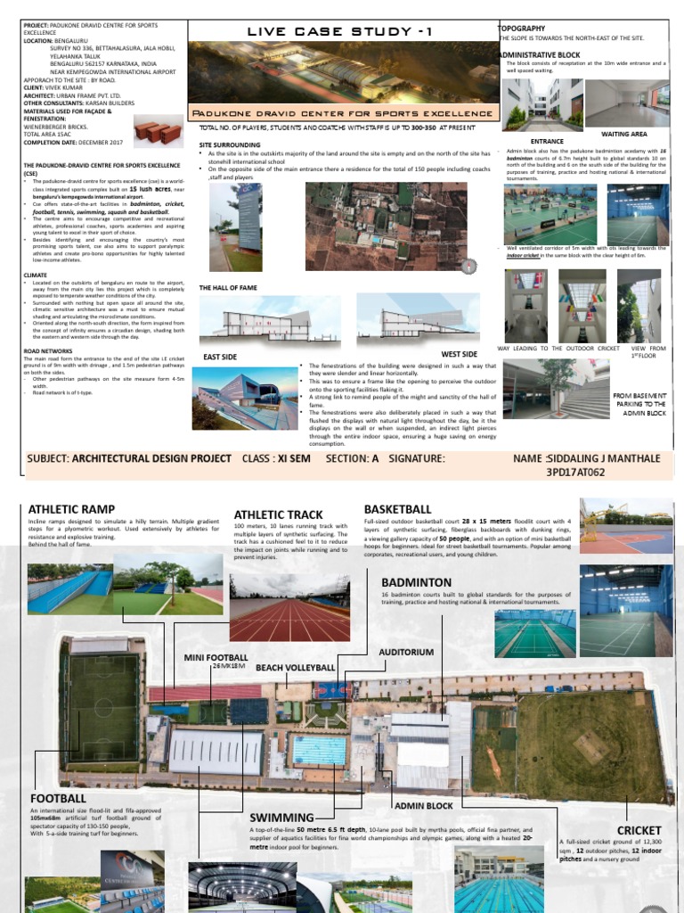 Padukone-Dravid Sports Excellence Center | PDF | Swimming Pool | Track ...