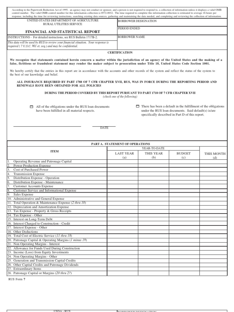 Rus Form 7 | PDF | Expense | Debits And Credits