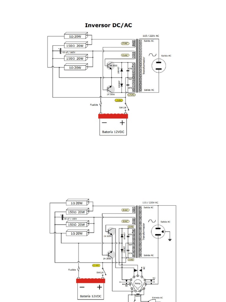 Diagramas Esquematicos Inversor | PDF